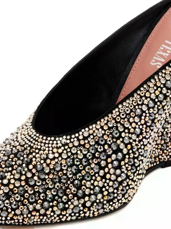 Paris Texas Embellished Open Toe Mules