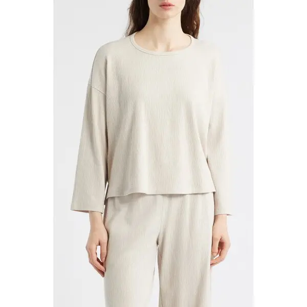 Eileen Fisher Bracelet Sleeve Top - Papyrus