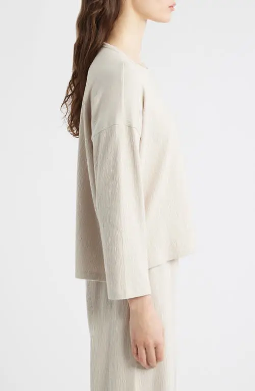 Eileen Fisher Bracelet Sleeve Top - Papyrus