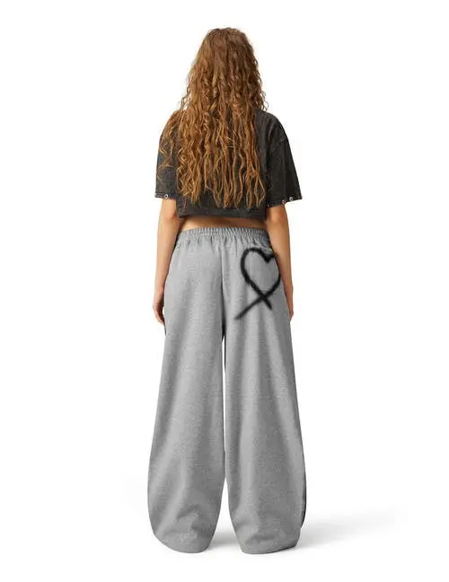 AELFRIC EDEN Graffiti Heart Baggy Sweatpants