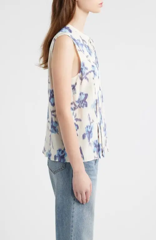 Rag & Bone Arden Floral Tie Neck Blouse