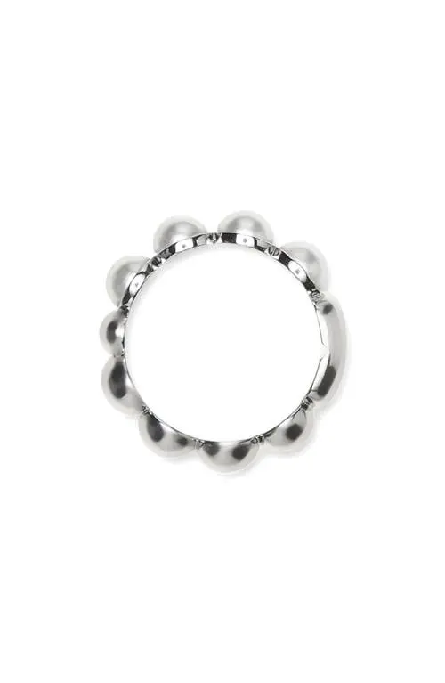 Alexander McQueen Skull And Faux Ring - Pearl