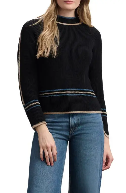 HATLEY Rib Mock Neck Sweater