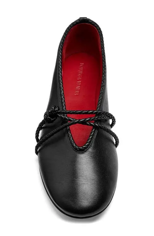 Bottega Veneta Lucia Mary Jane Ballerina Flat