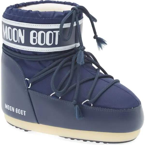 Moon Boot Icon Low Water Repellent Nylon Boots - Blue