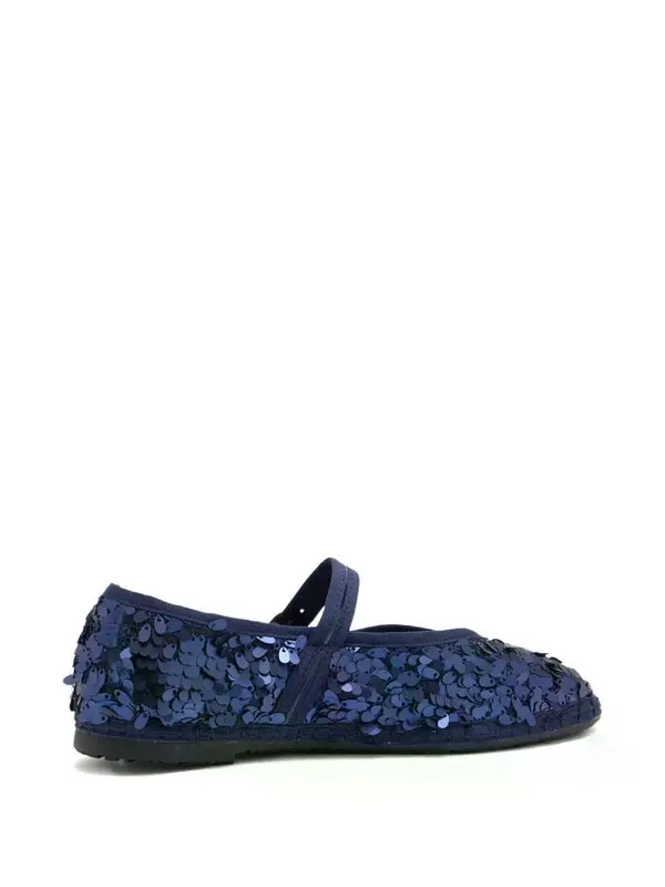 FLABELUS Pierre Sequined Buckle Espadrilles - Blue