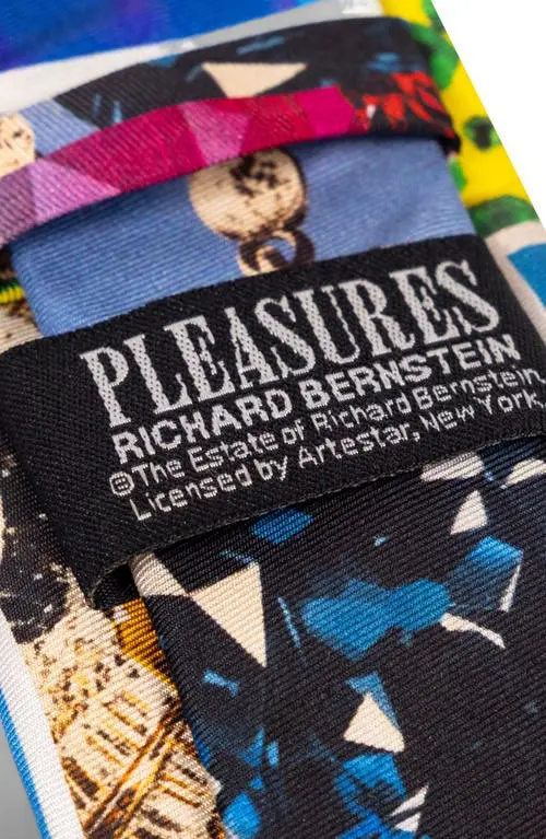 PLEASURES X Richard Bernstein Jewel Print Neck Tie
