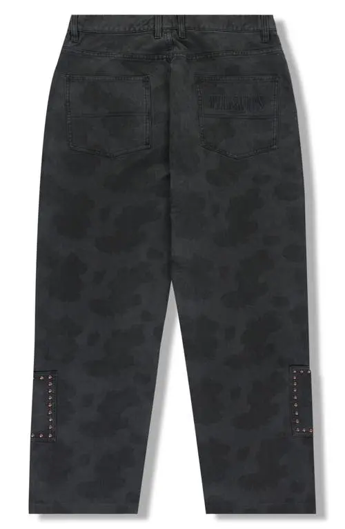 PLEASURES Cowhide Print Double Knee Pants