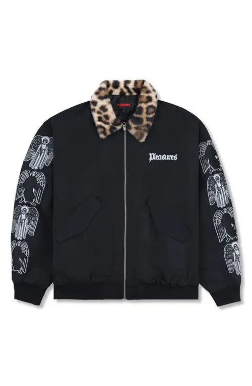 PLEASURES Angel Demon Embroidered Flight Jacket