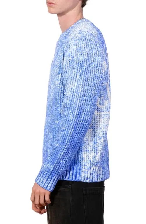 PLEASURES Acid Wash Oversized Sweater