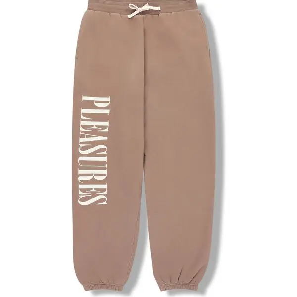 PLEASURES Onyx Logo Joggers - Brown