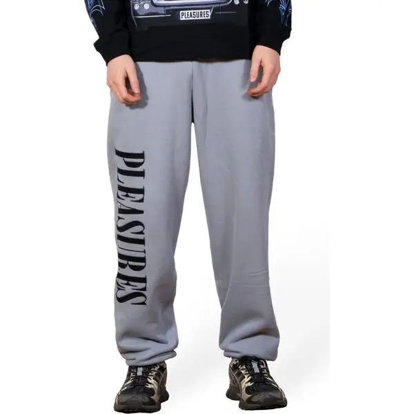 PLEASURES Onyx Logo Joggers - Slate