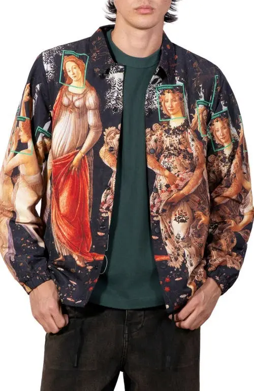 PLEASURES Facial Recognition Cotton Coach Jacket - Multi