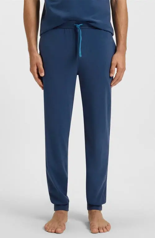 BOSS Mix Match Stretch Cotton Lounge Pants - Open Blue