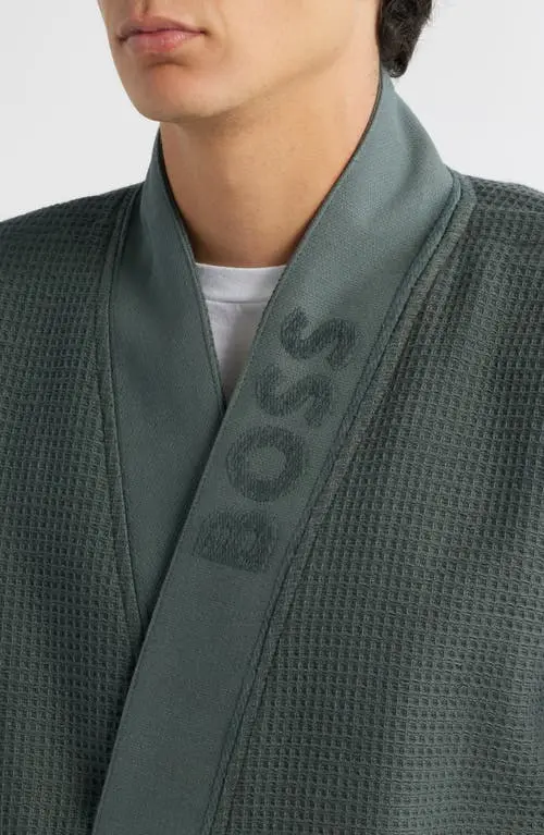 BOSS Waffle Knit Kimono Robe