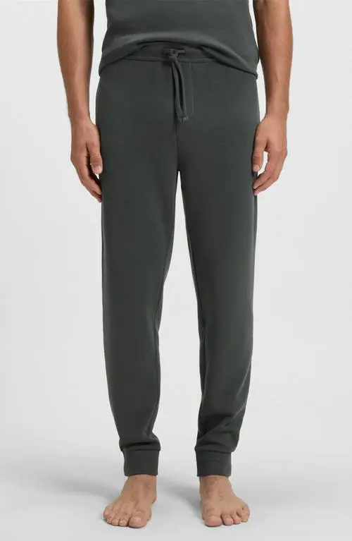 BOSS Waffle Knit Lounge Pants - Open Green