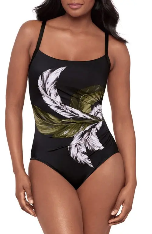 MIRACLESUIT® Boca Grande Starr One-piece Swimsuit - Black/multi
