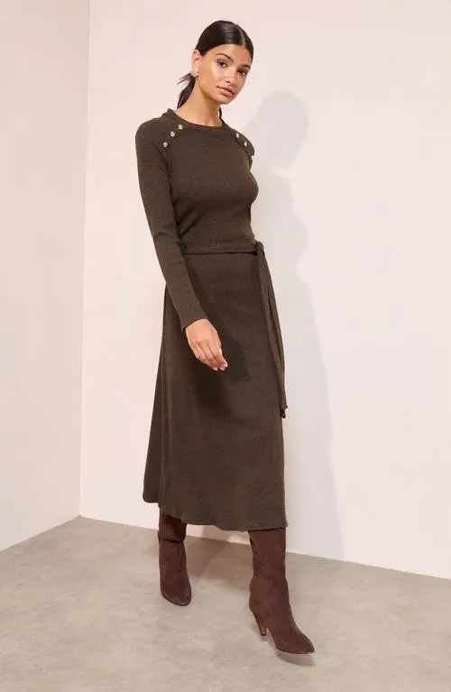 FRIENDS LIKE THESE Long Sleeve Sweater Midi Dress