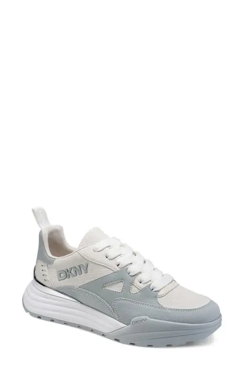 Dkny Zanira Low Top Sneaker - Soft White/storm Grey
