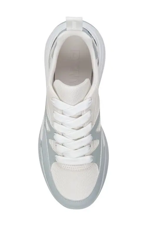 Dkny Zanira Low Top Sneaker - Soft White/storm Grey