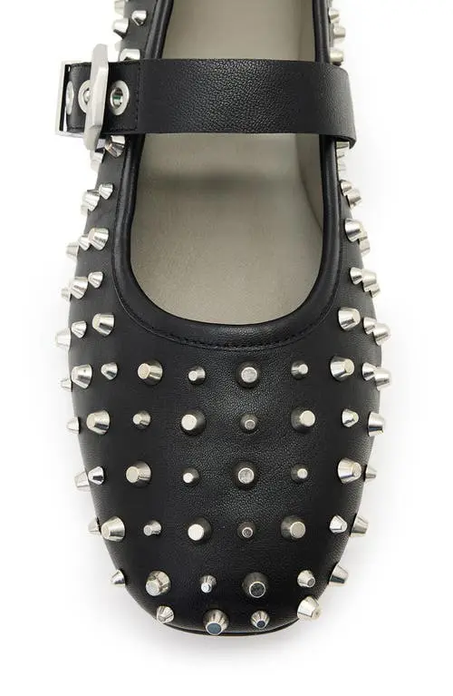 ALLSAINTS Holly Studded Mary Jane Flat - Black