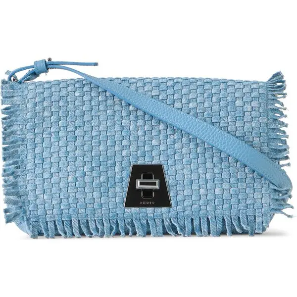 Akris Little Anouk Braided Denim Shoulder Bag