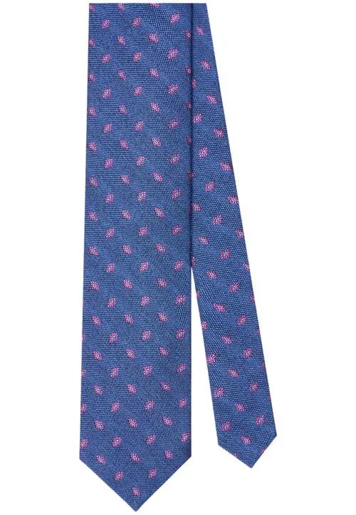 Robert Talbott Geo Neat Necktie - Blue