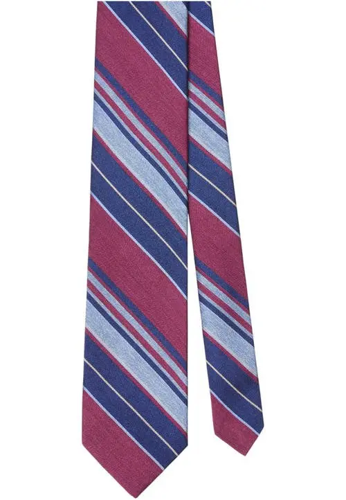 Robert Talbott Repp Necktie - Red