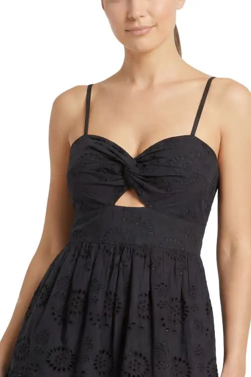 CHANGE OF SCENERY Jillian Embroidered Eyelet Tiered Maxi Dress