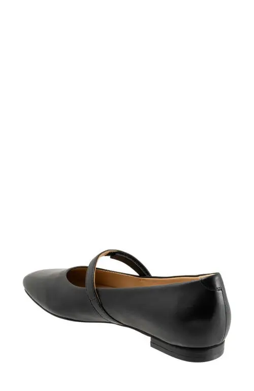 Softwalk Hazel Mary Jane Flat - Black