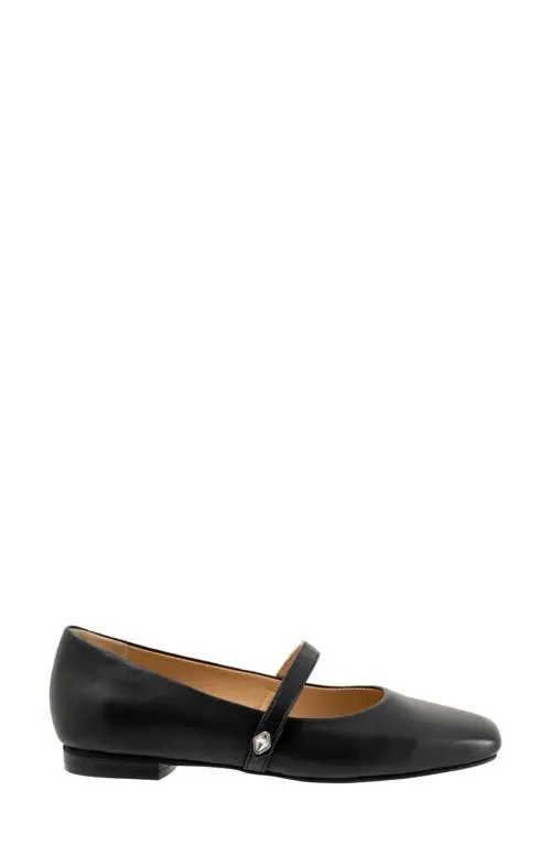 Softwalk Hazel Mary Jane Flat - Black