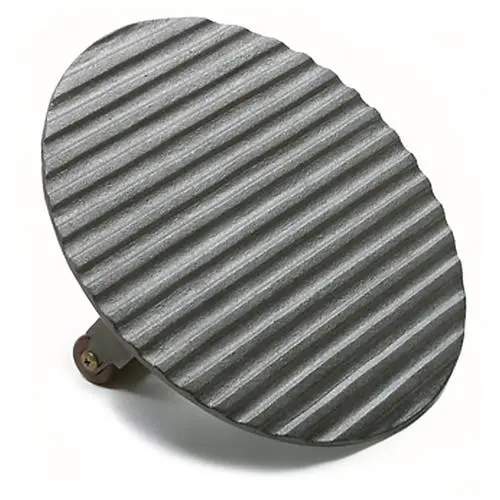 NORPRO Round Cast Iron Bacon, Steak, And Burger Press