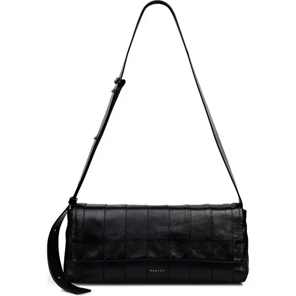 RADLEY The Annabelstripe Flapover Shoulder Bag - Black