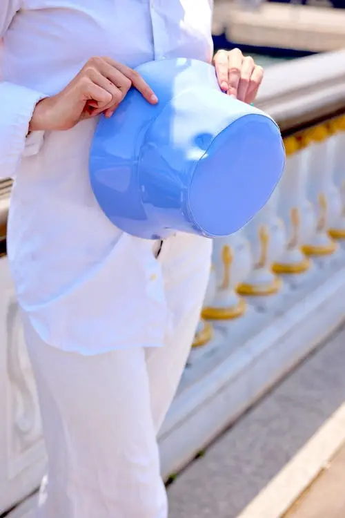 LASTELIER Smile Vinyl Bucket Hat - Light Blue