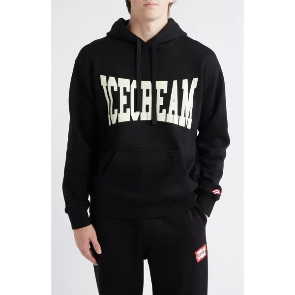 ICECREAM Crystal Graphic Hoodie - Black