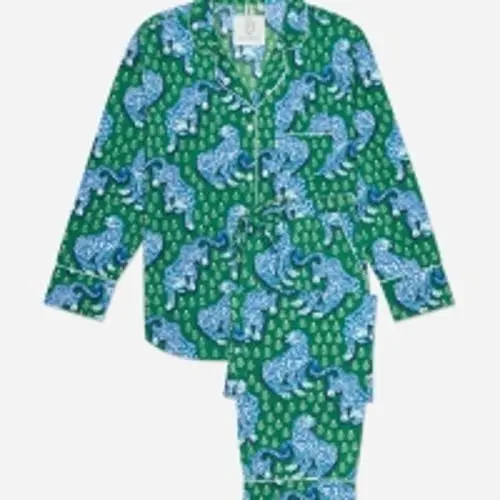 PRINTFRESH Long Pj Set - Green Juice