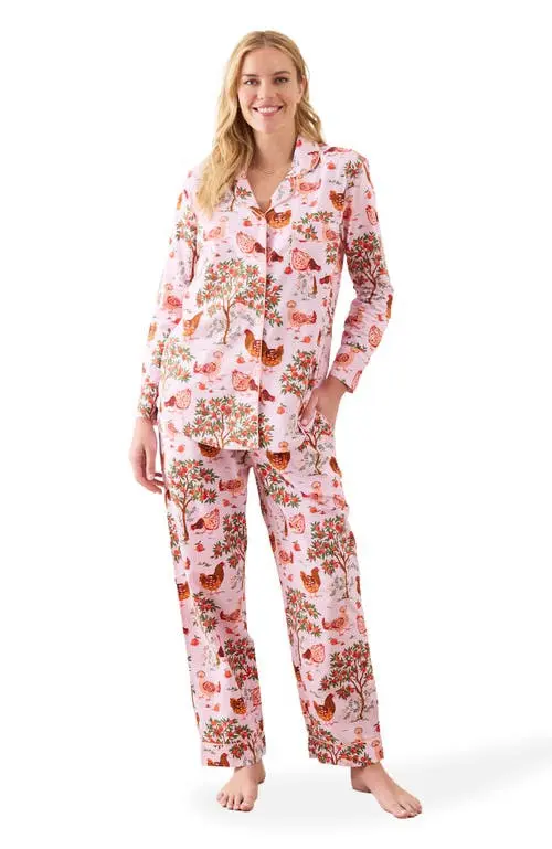 PRINTFRESH Long Pj Set - Ballet Pink