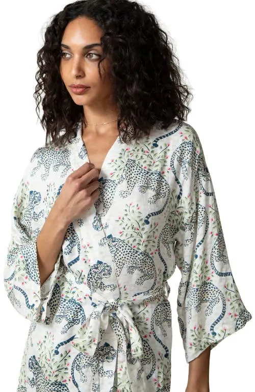 PRINTFRESH Eco Satin Glam Mini Robe - Wedding Cake