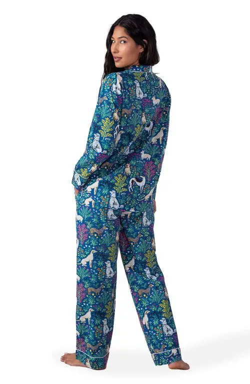 PRINTFRESH Long Pj Set - Indigo