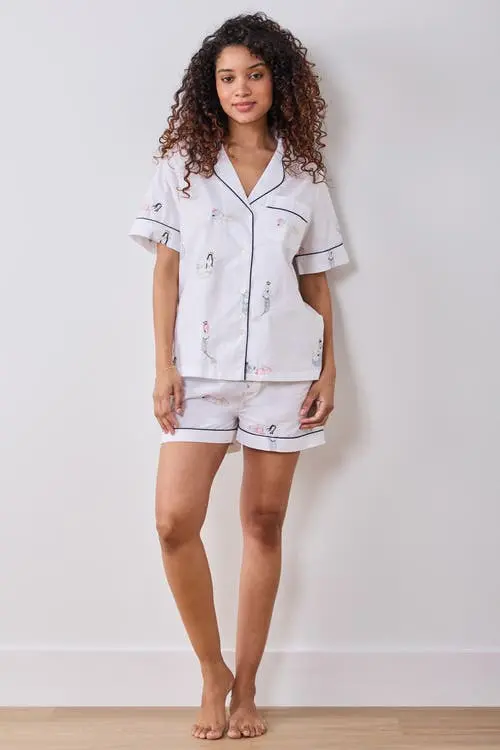PRINTFRESH Short Pj Set - Cloud
