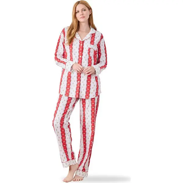 PRINTFRESH Long Pj Set - Cherry Cola