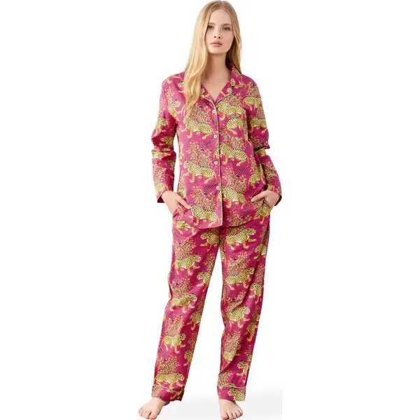 PRINTFRESH Long Pj Set - Hot Pink
