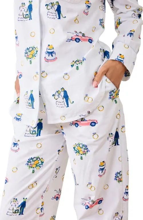 PRINTFRESH Long Pj Set - Cloud