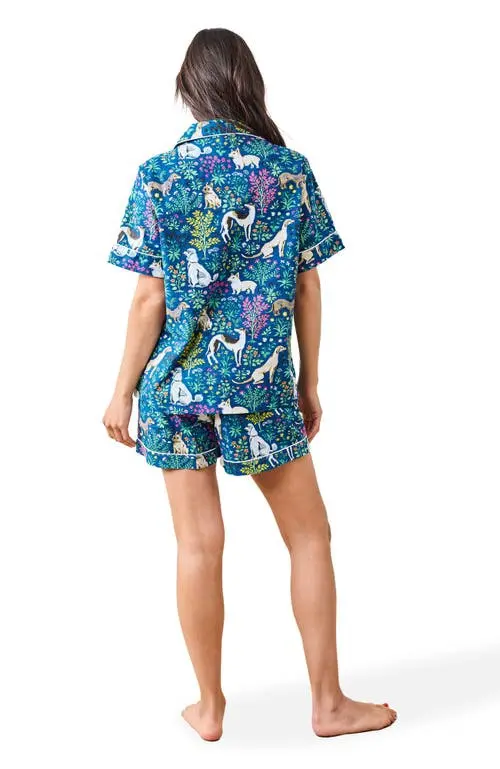 PRINTFRESH Short Pj Set - Indigo