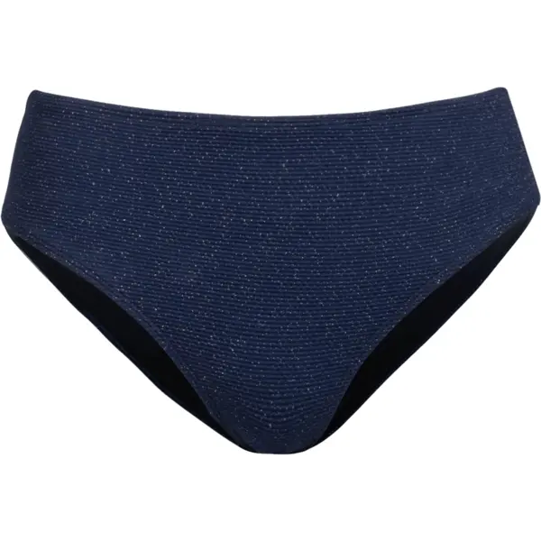 CHANGE OF SCENERY Classic Midrise Bikini Bottom - Marine Blue Metallic