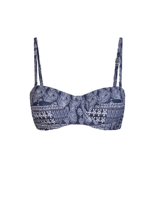 CHANGE OF SCENERY Nellie Underwire Balconette Bikini Top - Tivara Patchwork
