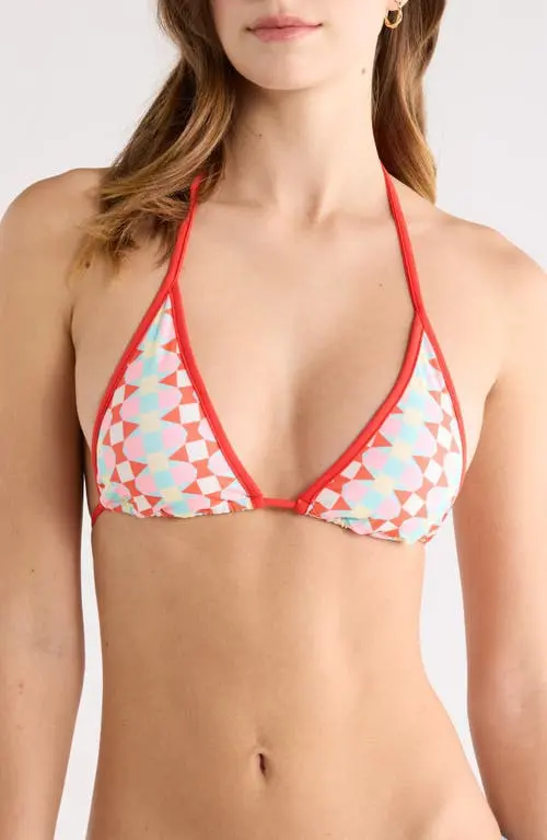 MAAJI Geomatrix Ginger Bikini Top - Red