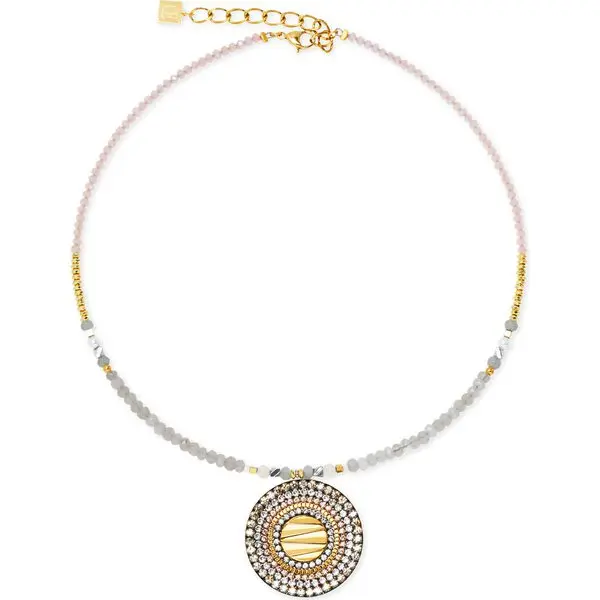 COEUR DE LION Modern Future Amulet Necklace - Beige