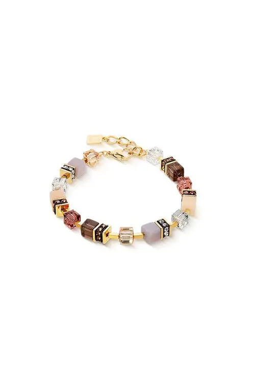 COEUR DE LION Geocube Precious Statement Bracelet - Golden Blush