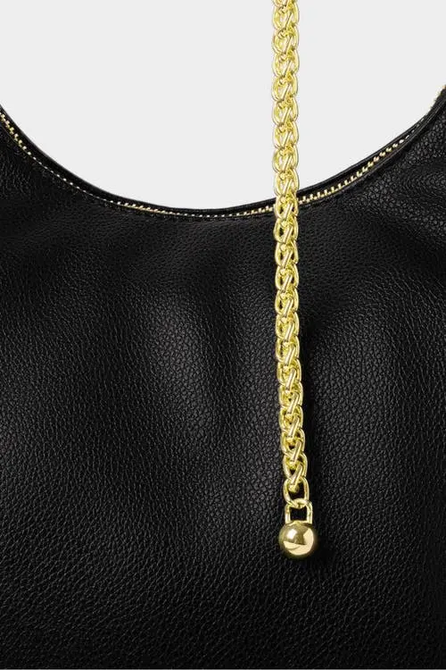 KATIE LOXTON Remi Slider Chain Shoulder Bag - Black